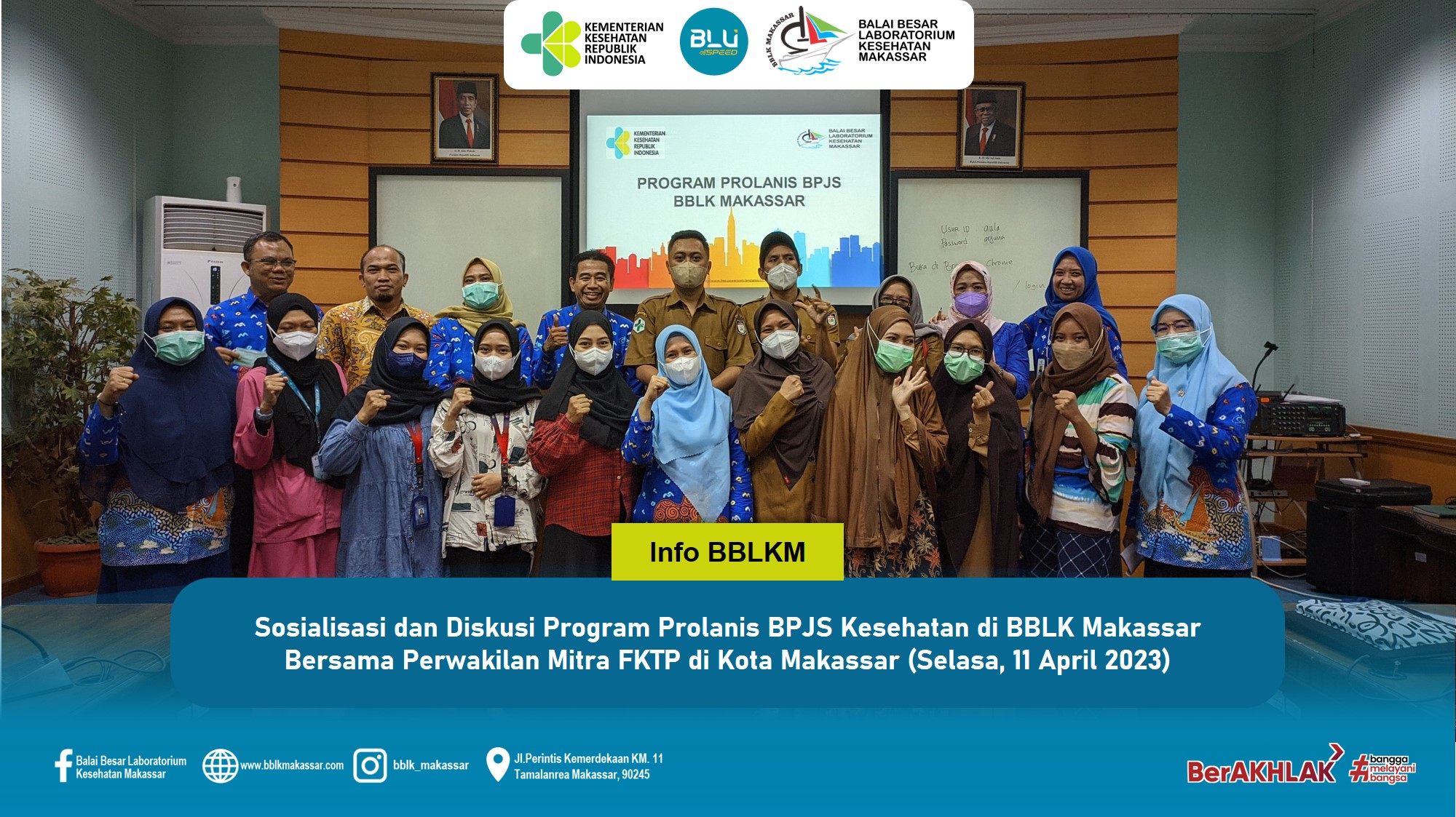 Sosialisasi BBLK Makassar Sebagai Laboratorium Rujukan Prolanis BPJS Kesehatan | BB Labkesmas ...